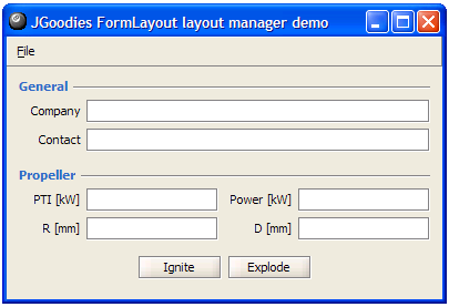 Neat and tidy Swing with JGoodies FormLayout :: Benny Simmonds